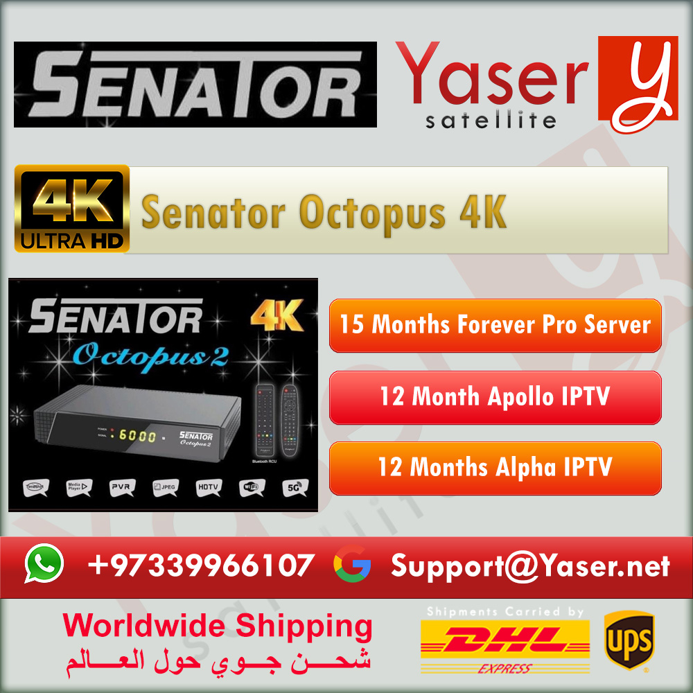 Senator Octopus 2 4K Satellite Receiver - Yaser Satellite